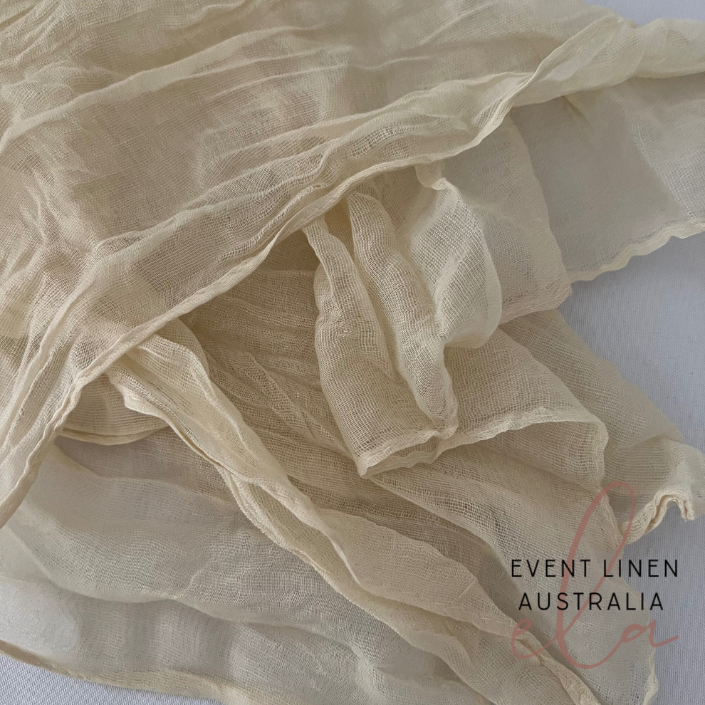 Beige Cheesecloth Napkin – Event Linen Australia